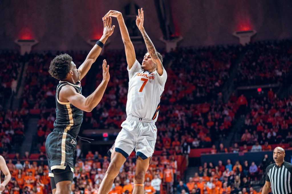 Illini Close Regular Season With 88-80 Upset of 18th Ranked Purdue ...