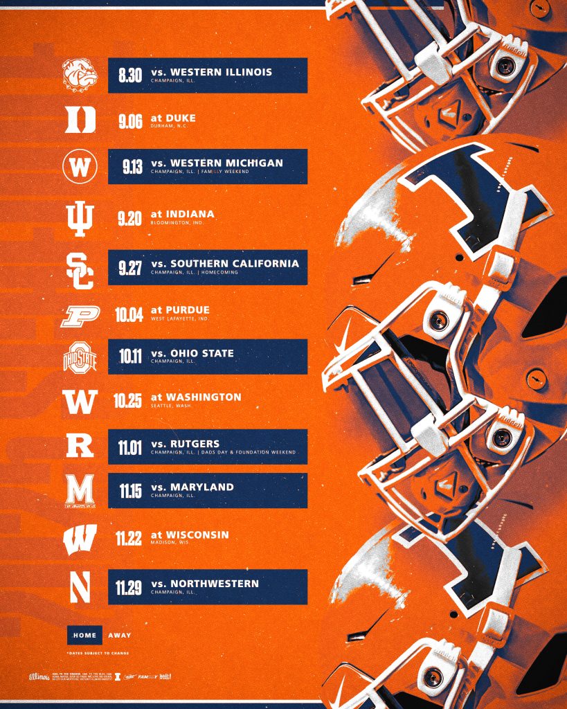 Heat Checks & Hail Marys – Analyzing the 2025 Illini Football Schedule ...